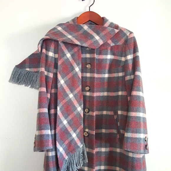 Berk's Lorendale | Jackets & Coats | Vintage 5s Wool Plaid Coat With ...